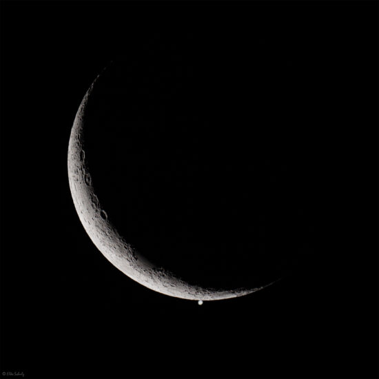 Lunar occultation of Jupiter - Elke Schulz Photography