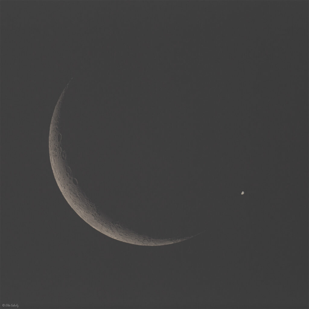Lunar occultation of Jupiter - Elke Schulz Photography